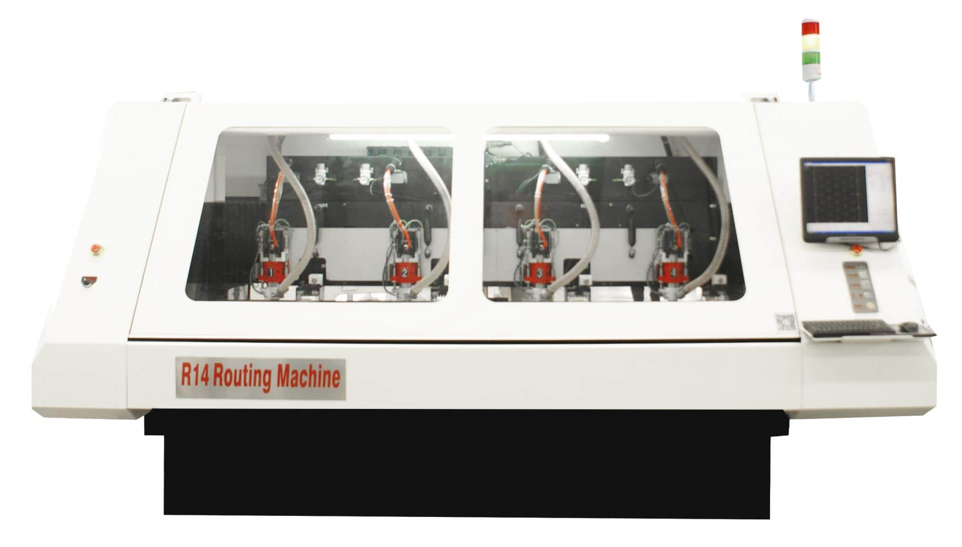 pcb routing machine, 4 spindles pcb routing machine
